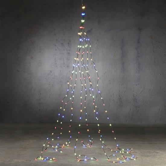 LUCA LIGHTING TREE DRESS STRING MULTICOLOUR 256LED IP44 8 FUNCTION CONTROLLER WITH TIMER – L160CM