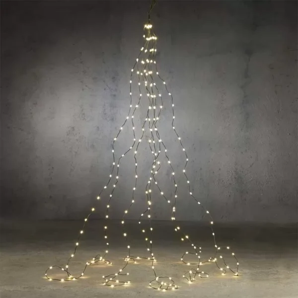 LUCA LIGHTING TREE DRESS STRING WARM WHITE 256LED IP44 8 FUNCTION CONTROLLER WITH TIMER – L160CM