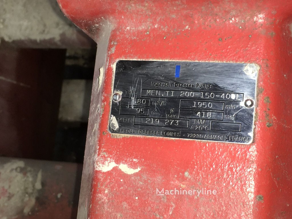 Volvo TD121GPB POMP 580M³H USED motorna pumpa