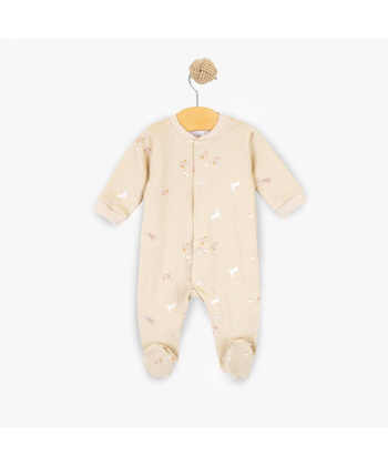 Just Kiddin Baby organic zeka za devojčice veličina 62 Tiny Friends Beige - 17001944