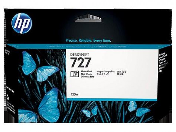 HP No. 727 130-ml Photo Black Designjet Ink Cartridge za T920T1500 ePrinter series [B3P23A]