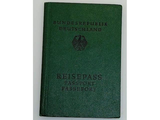 Stari nemački-Bundes pasoš-1970.