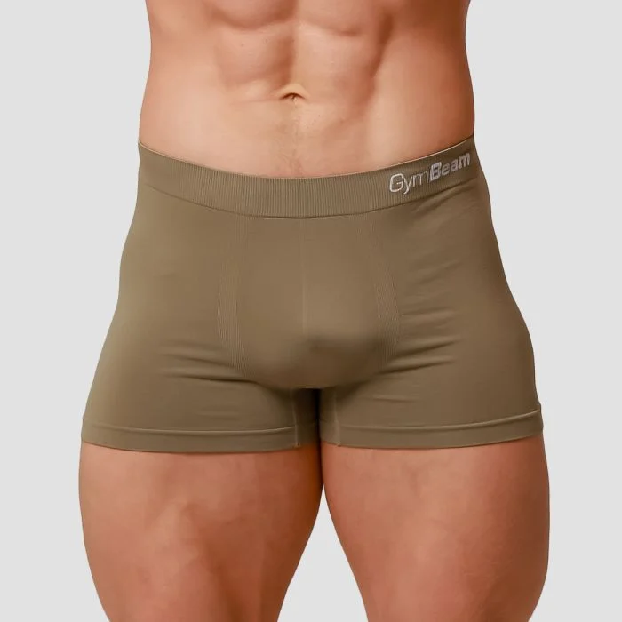 Muške bokserice Seamless 2Pack Army - GymBeam