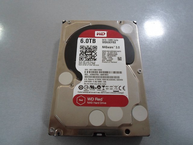 Western Digital 6TB WD Red Plus 5.4K RPM 64MB Cache