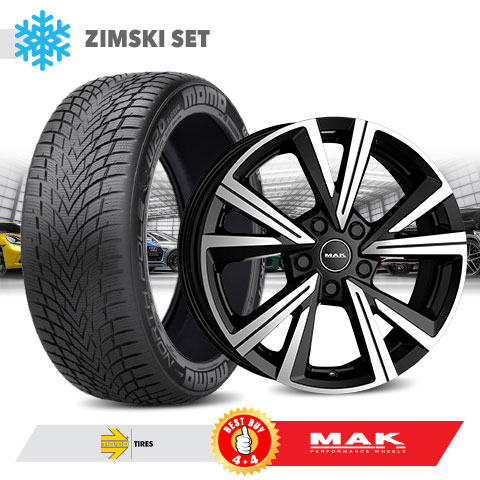 225/45 R17 SET Z MOMO + MAK QVA BM 5/112
