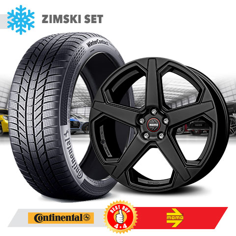 235/55 R18 SET Z CONTINENTAL + MOMO STA MB 5/108