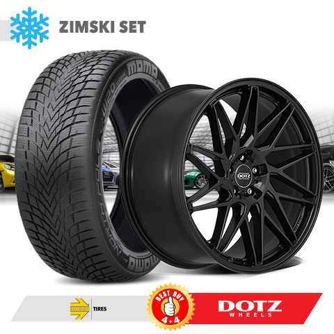 235/55 R18 SET Z MOMO + DOTZ TAN MB 5/108