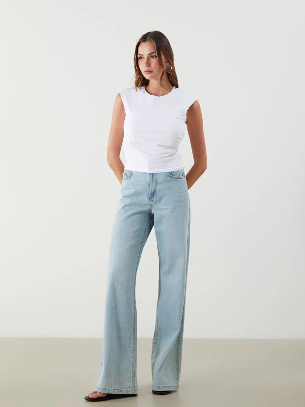 LCW Vision Bluza Sa Okruglim Izrezom I Naborima