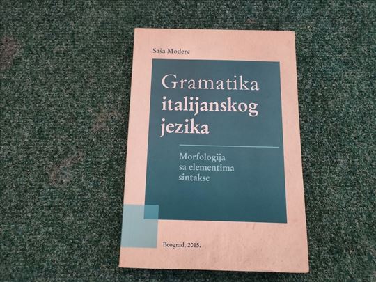 Gramatika italijanskog jezika - Saša Moderc