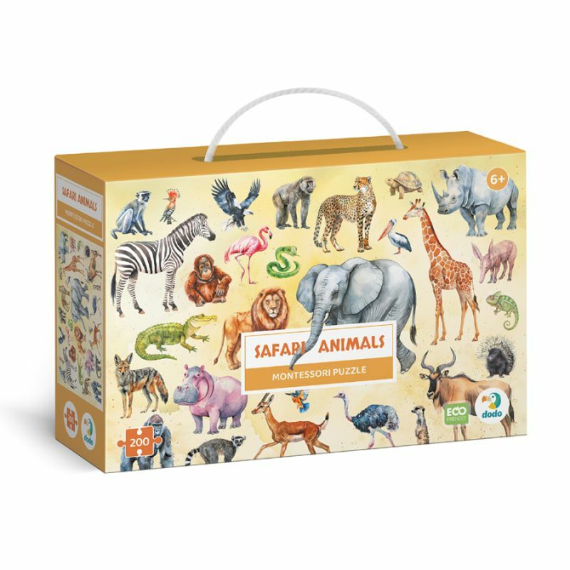 PUZZLE MONTESSORI SAFARI ANIMALS 100 PCS 300628