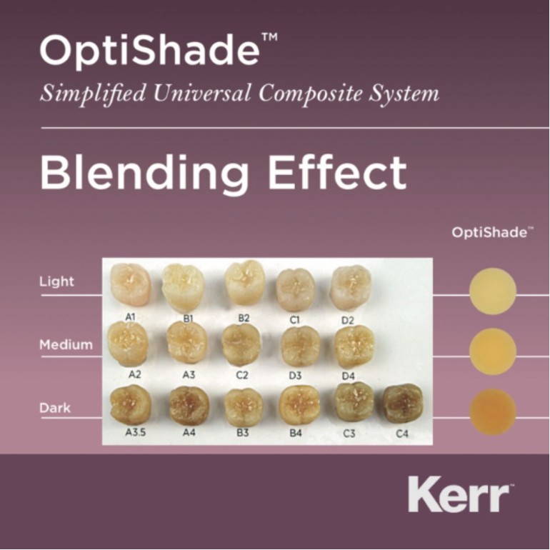 KERR OPTISHADE KOMPOZIT TUBA + 2X SIMPLISHADE BULK FILL FLOW