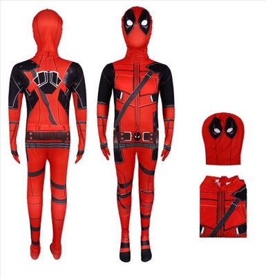 Deadpool kostim za odrasle animatore+maska+rukavic