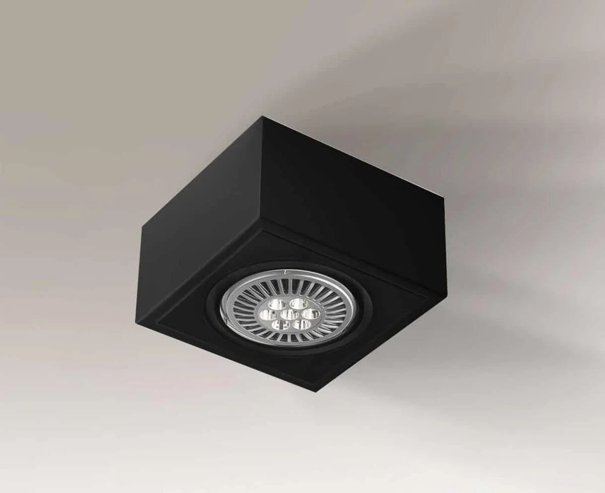 Shilo Uto plafonska lampa crna (100 mm)