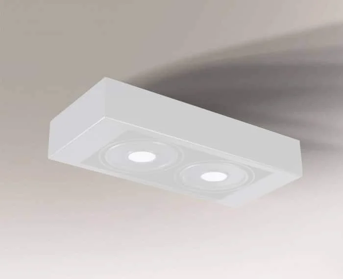 Shilo Koga plafonska lampa bela (80 mm) 3000K