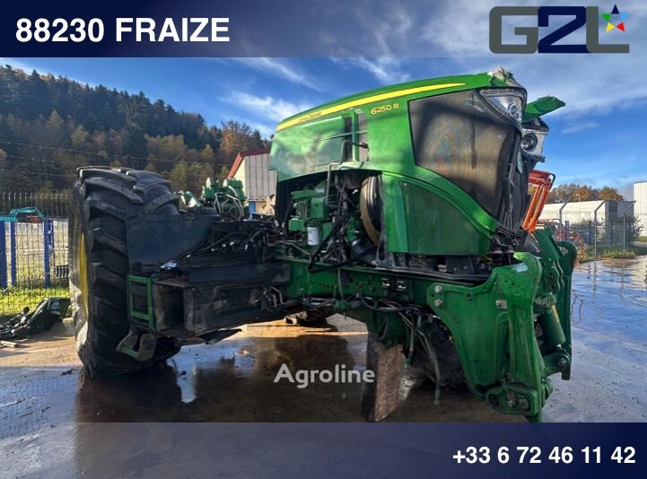 John Deere 6250 R *ACCIDENTE*DAMAGED*UNFALL* traktor točkaš nakon udesa