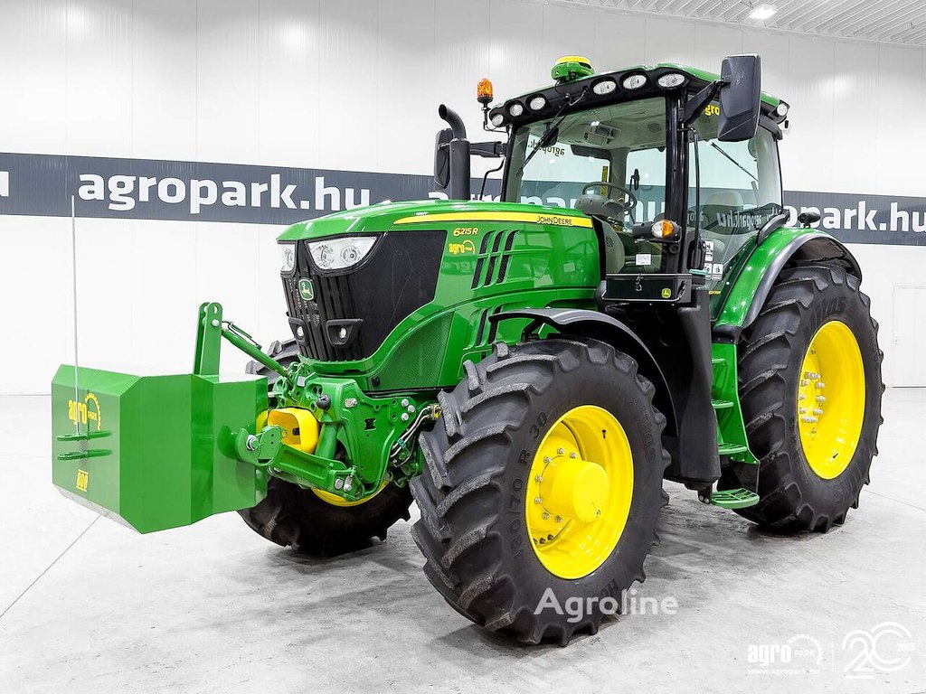 John Deere 6215R AutoPowr IVT 50 km/h, axle suspension, cab suspension, SF7 traktor točkaš