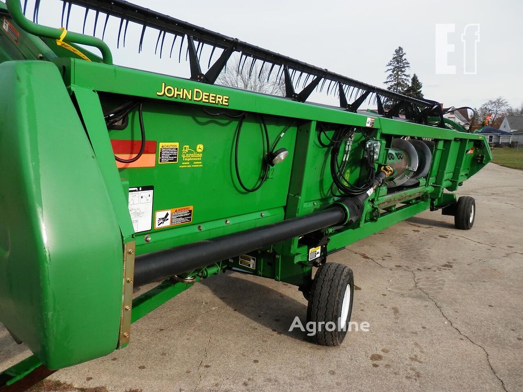 John Deere 625F 7.6 m HydraFlex™ z SShA, z VIZKOM, min.naprats., harazh.zberih adapter za žito