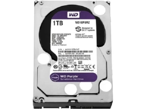 Western Digital Hard disk 1TB 3.5 SATA III 64MB IntelliPower WD10PURZ Purple