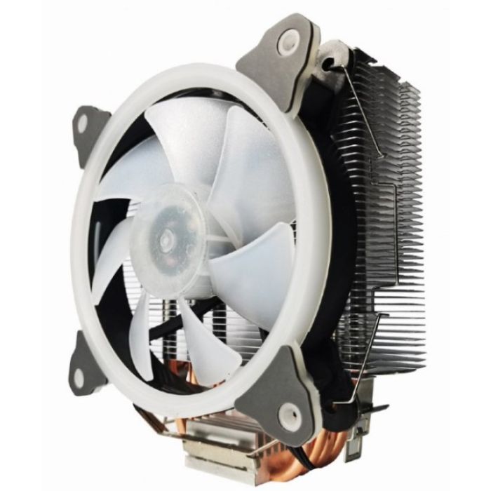 CPU-HURACAN-ARGB-X130 Gembird LED UNI kuler 150W 120mm.Fan +/-1600rpm 26dBa LGA 775/115x/1200/AMD
