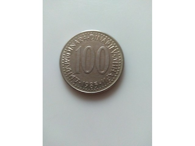100 dinara Jugoslavija, 1985.