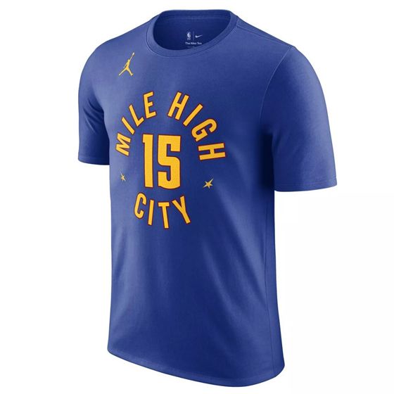 KIDS' NBA DENVER NUGGETS NIKOLA JOKIC STATEMENT N&N TEE 'RUSH BLUE'