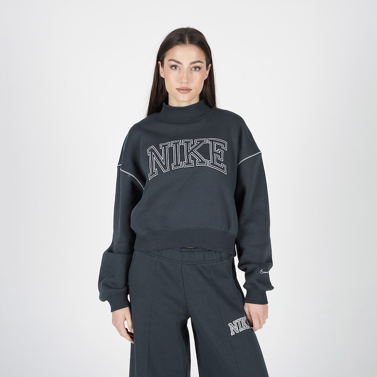 NIKE Duks nsw phnx flc mock neck pe W