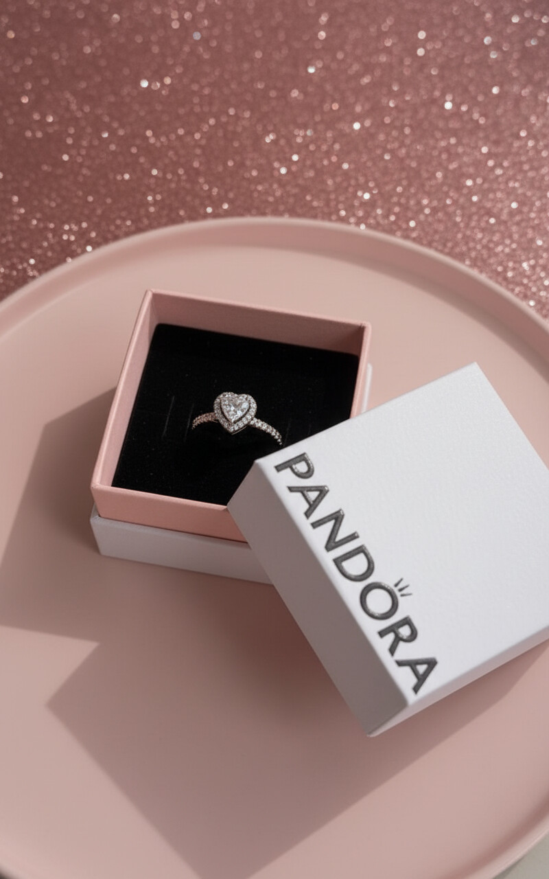 Pandora, Set: Ogrlica, Prsten, Materijal: Srebro