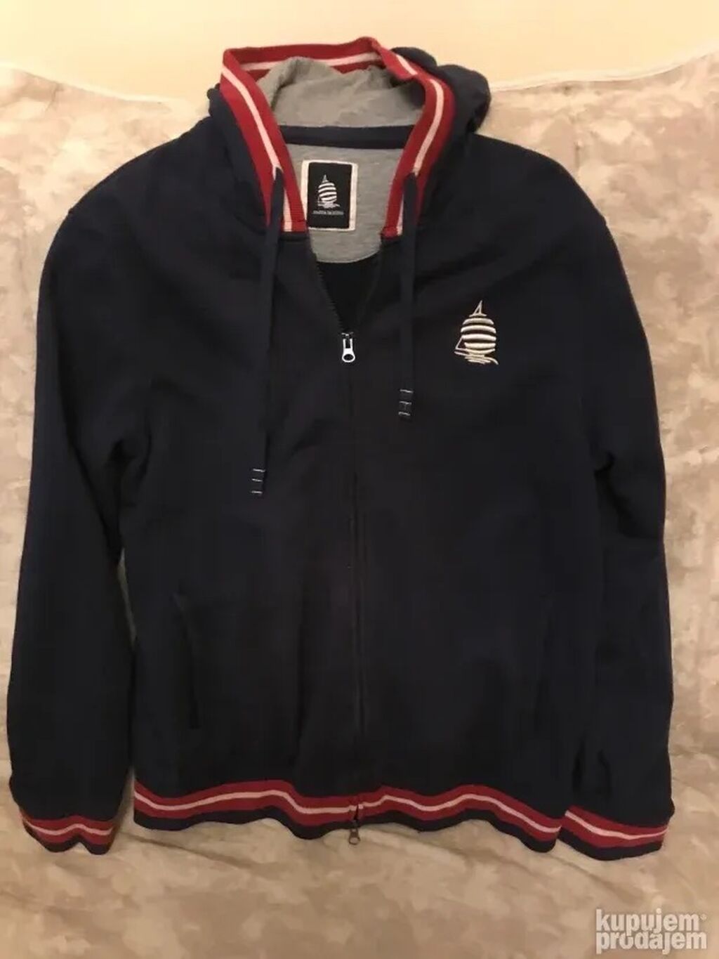 Original Marina Yachting duks sa kapuljacom i dzepovima L 100% cotton