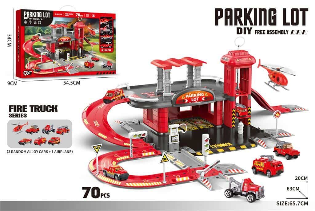 Set za igru “Parking Lot – Fire Truck Series” (DIY) - Veliki