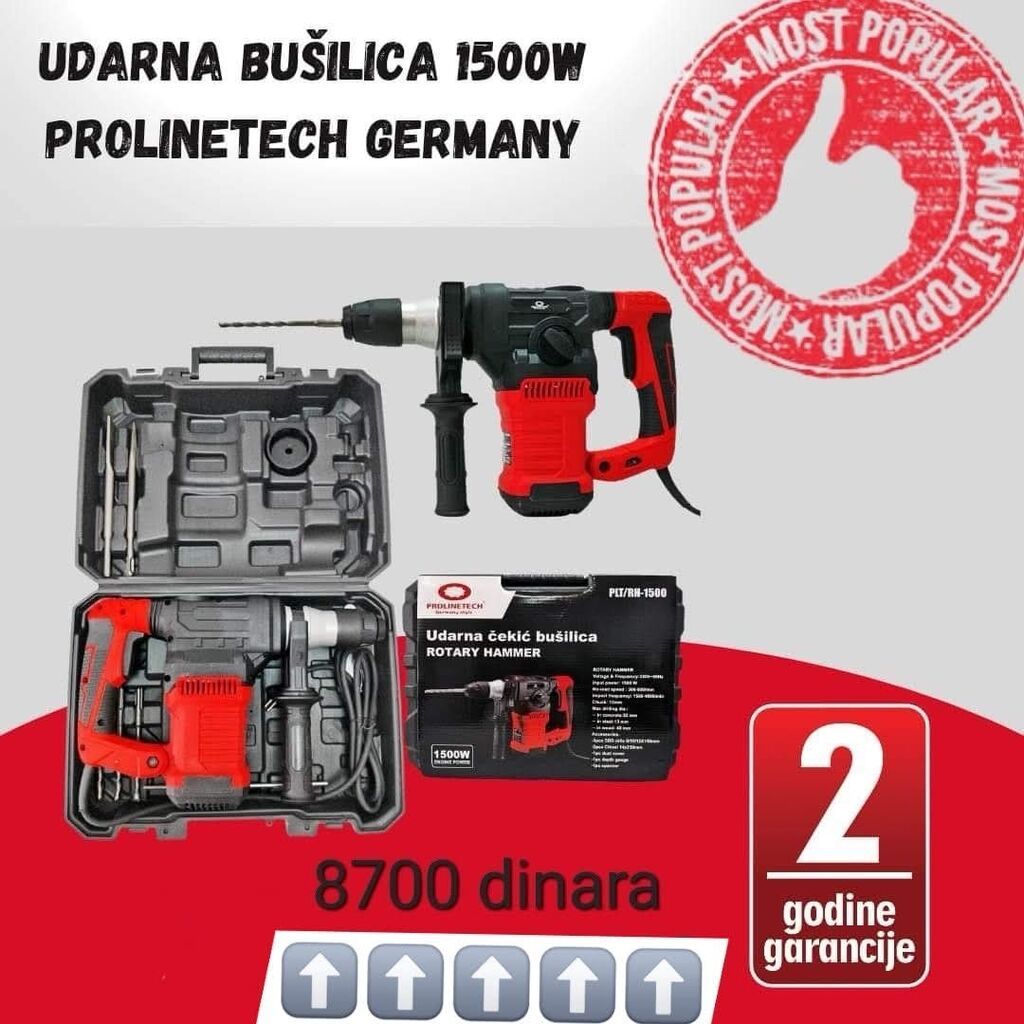 Hilti bušilice ProlineTech Više komada Garancija-Račun