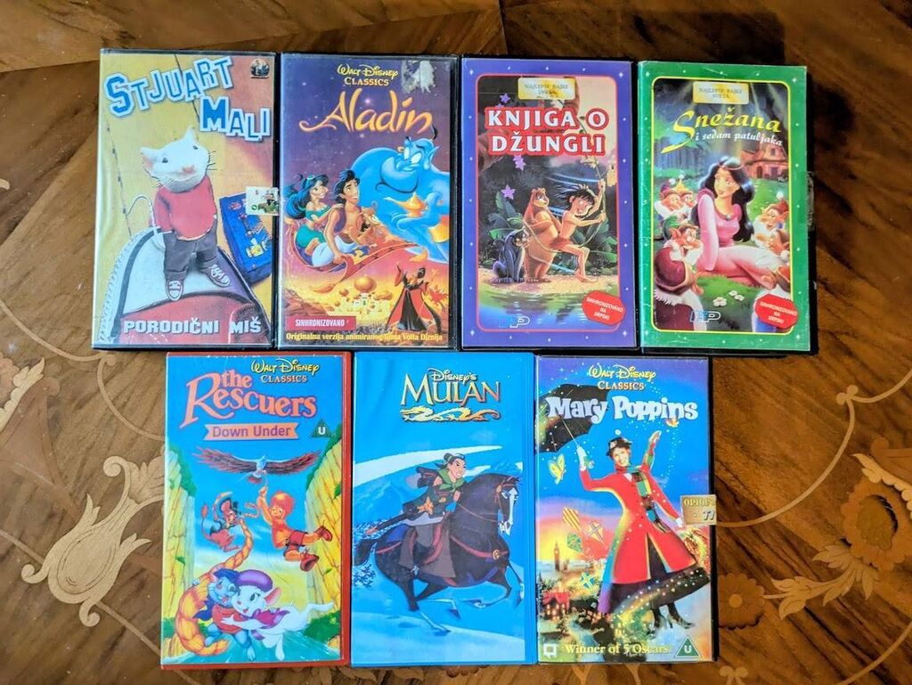 Kolekcija originalnih VHS kaseta U ponudi su retke, odlično očuvane