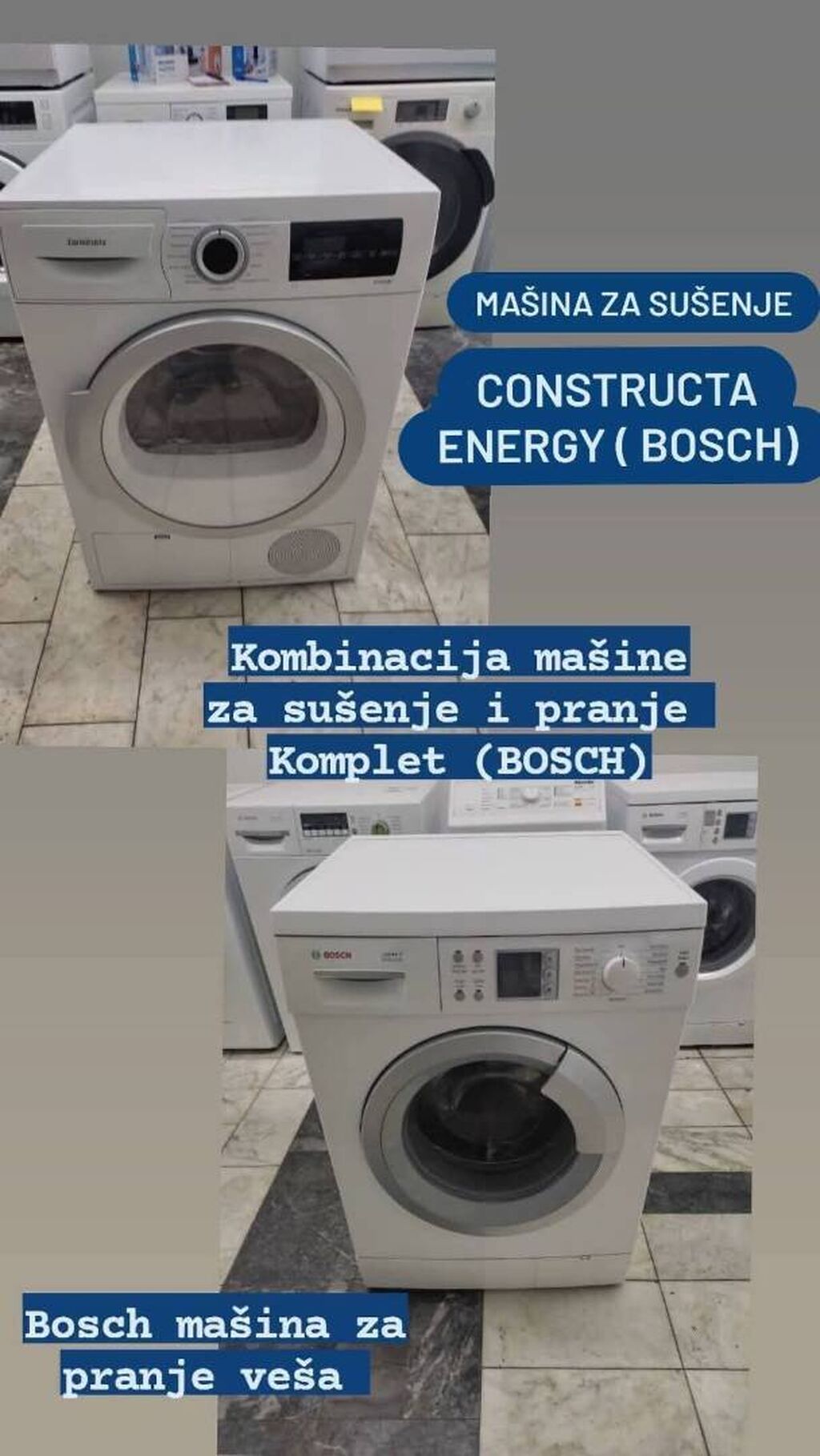 Nova i polovna bela tehnika !! Komplet BOSCH ❗❗❗❗ ♦️ Bosch Logixx8 -