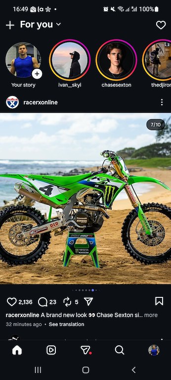 Kawasaki KX450 SR – trkački motocros model sa Monster Energy grafikama