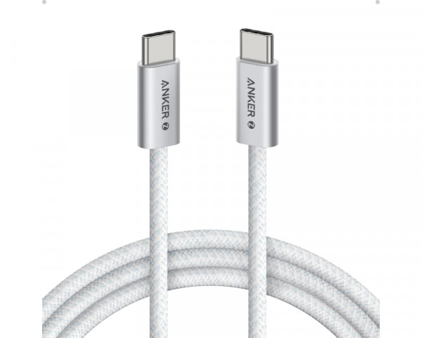 ANKER Zolo USB tip-C kabl MM 1m, za Apple, super brzo punjenje 240W480Mbps, pleteni, beli