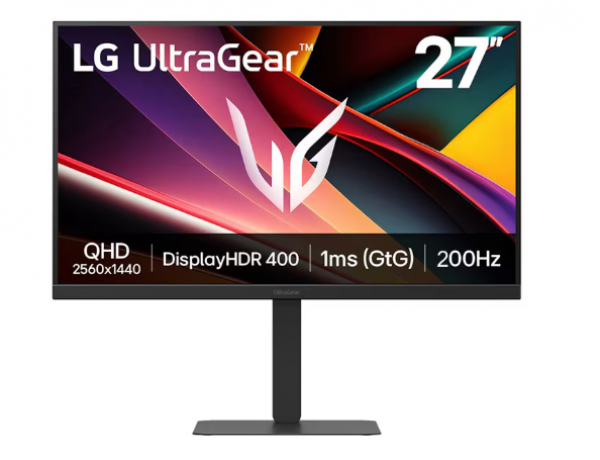 LG Monitor 27G610A-B 27 inch IPS 2560x1440 200Hz 1ms GTG HDMIx2,DPAMD Freesync VESA crna