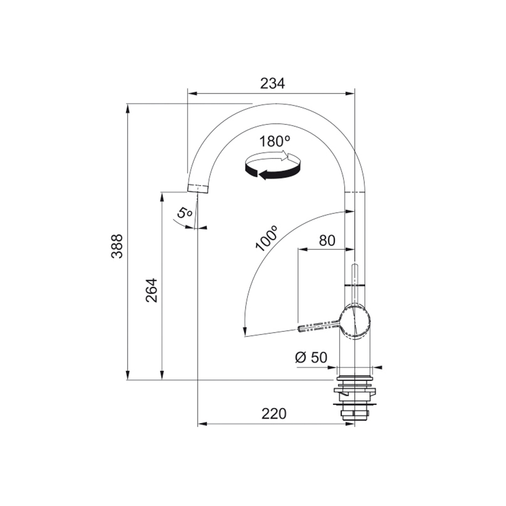 Franke slavina Active J 115.0653.395