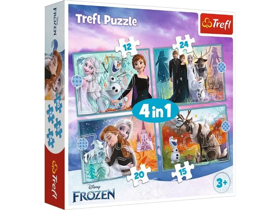 Trefl Slagalica Frozen, 4 komada, 71 deo