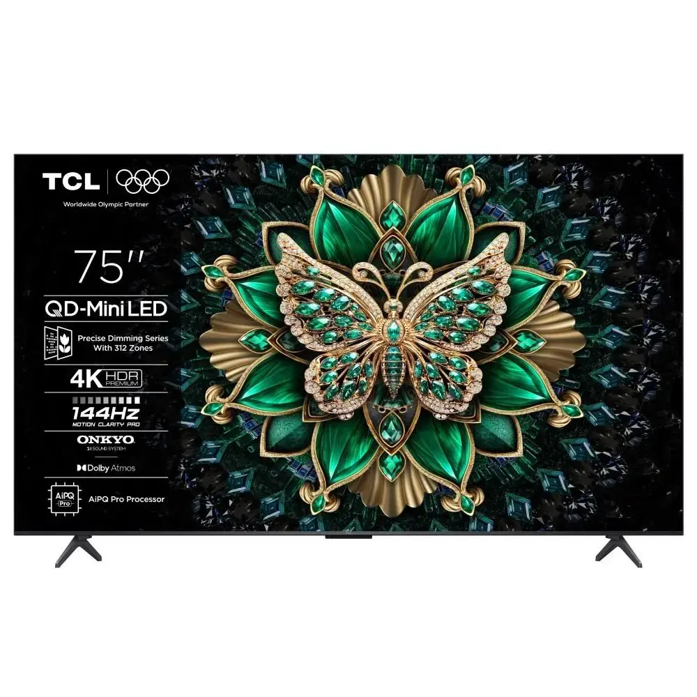 TCL Televizor 75C6K, 75", QD-MiniLED, 4K UHD, Smart, Crni