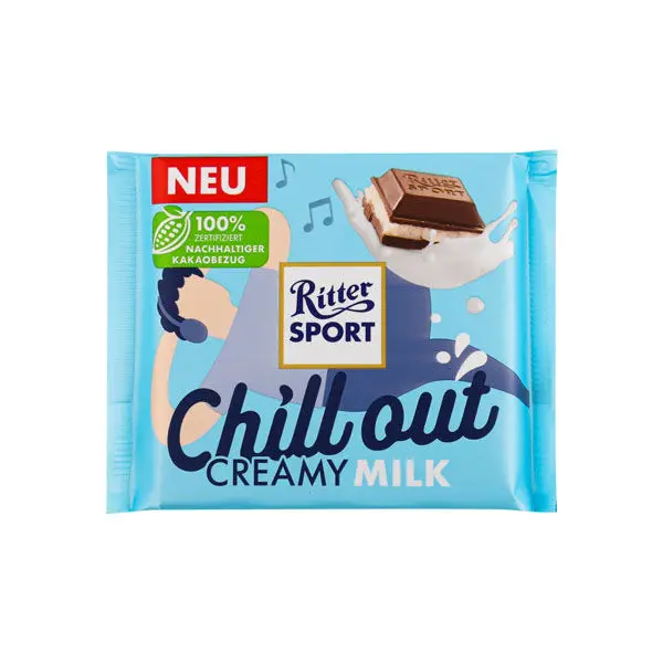Ritter sport Mlečna čokolada Chill out, 100g