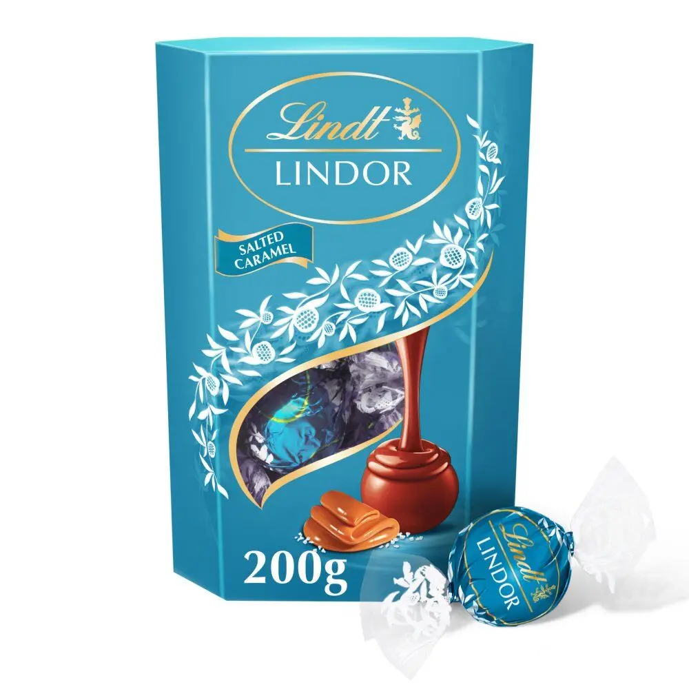 Lindt Bombonjera Lindor Salted Karamel, 200g