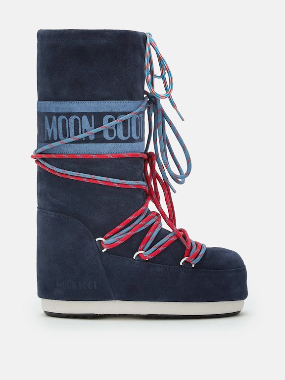 MOON BOOT ICON SUEDE LAC BLUE NAVY