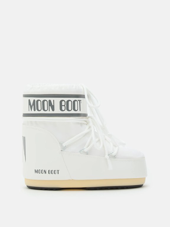 MOON BOOT LOW NYLON WHITE MONO