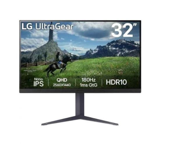 LG - Monitor LG 32GS85Q-B 31.5"/IPS/2560x1440/180Hz/1ms GtG/HDMIx2,DP,USB