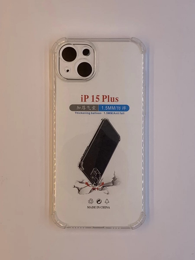 iPhone 15+ transparent sa ojačanim ivicama