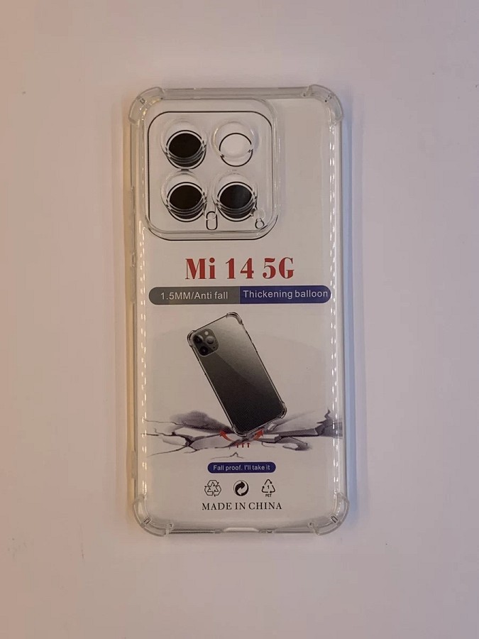 Xiaomi 14 transparent sa ojačanim ivicama