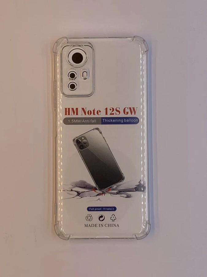 Xiaomi Note 12S 4G transparent sa ojačanim ivicama
