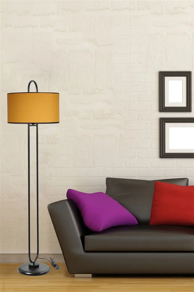 Opviq Podna lampa Elips, 170 cm, E27, Crna