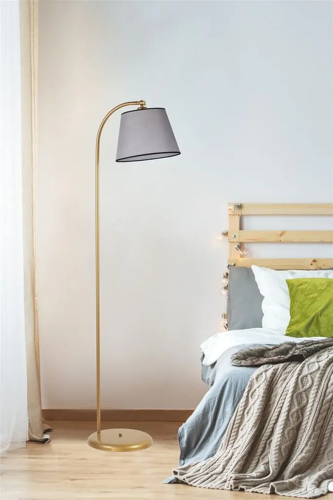 Opviq Podna lampa Azra, 154 cm, E27, Siva