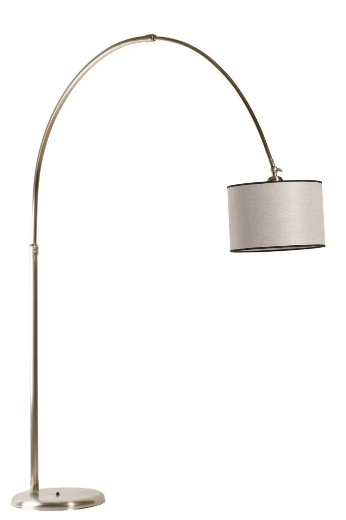 Opviq Podna lampa Vargas, 173 cm, E27, Hrom