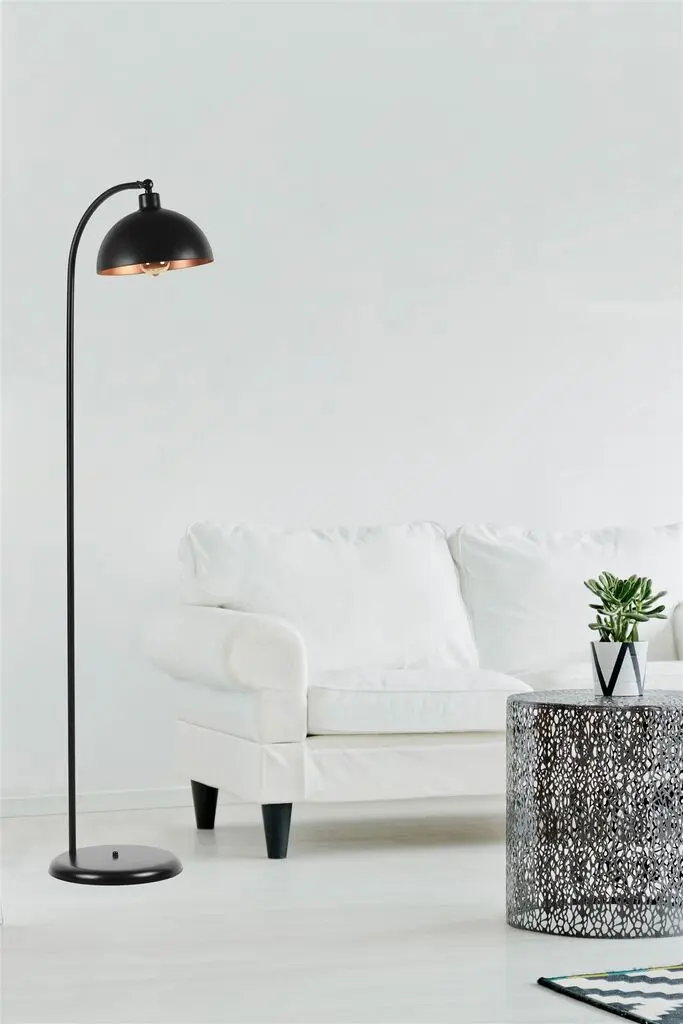 Opviq Podna lampa Azra, 154 cm, E27, Crna